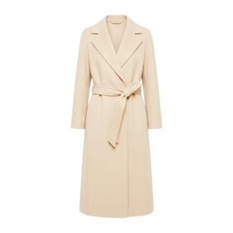 Max Mara Femme, Manteaux, Beige, Taille: 40 FR Belted Manteaux