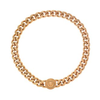 Versace Halskette mit Logo - - Accessories - Damen - Gelb - ONE SIZE