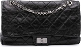 Chanel 2008-2009 Reissue 2.55 Double Flap 227 Schultertasche - Schwarz
