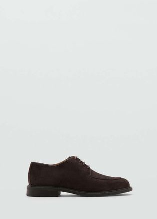 Mango Chaussures costume cuir su&egrave;de marron - Homme - 39 - MANGO MAN