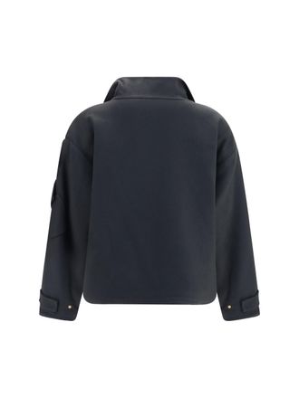 Giorgio Armani Womens Coat Caban Double Cashmere Swamp