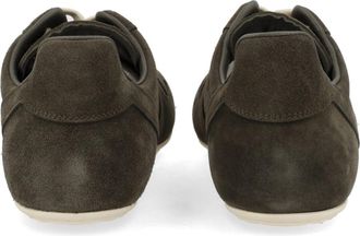 Rick Owens Calf Leather Minimalist Sneakers - Gray