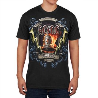 Liquid Blue Herren Ac/DC-Hells Bells Shield T-Shirt, schwarz, XX-Large