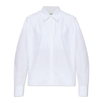 Jil Sander Cotton Shirt - - Blouses & Shirts - Damen - Wei&szlig; - S