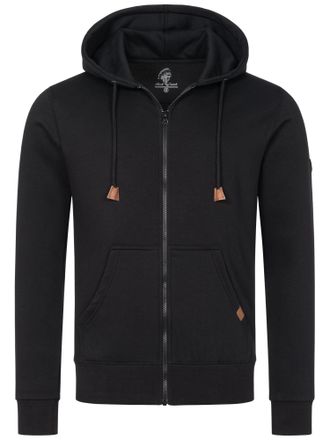 Rock Creek Herren Kapuzenpullover mit Rei&szlig;verschluss Pullover Hoodie Kapuzenjacke Sweatshirt Kapuzensweatjacke Kapuzenpulli H-392 Schwarz XXL