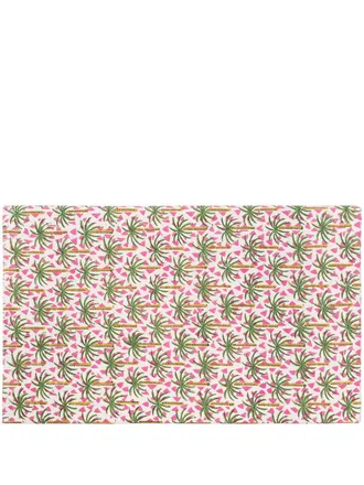Les-Ottomans Tischdecke mit Palmenmotiv - Rosa