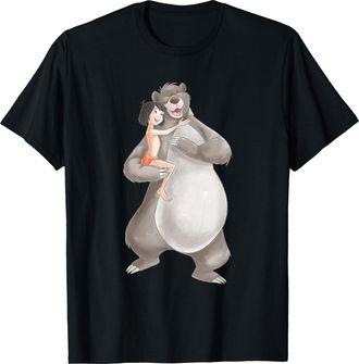 Disney Jungle Book Watercolour Balu And Maugli T-Shirt
