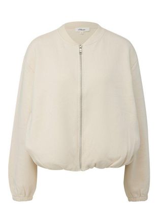 s.Oliver Sweatjacke Sweatshirt Jacke Sweat-Blouson mit Gummib&uuml;ndchen