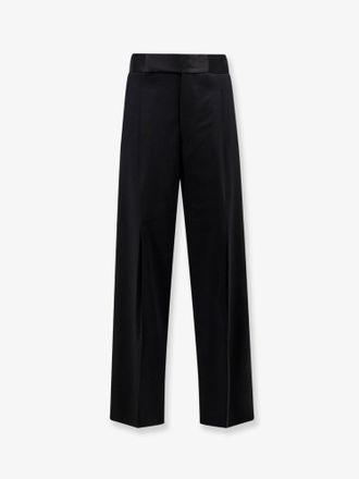 Giorgio Armani Black Tailored wool trousers - GIORGIO ARMANI - gender_Man