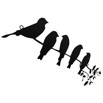 Lurrose Wandmontierter Vogel aus Kunsteisen mit Ast Dekorative H&auml;ngende Wanddekoration f&uuml;r Balkon und Innenr&auml;ume Vielseitig f&uuml;r Garten und Wohnr&auml;ume