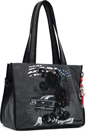 Desigual BAG_MICKEY STUD, 2070 DENIM DARK GREY, U