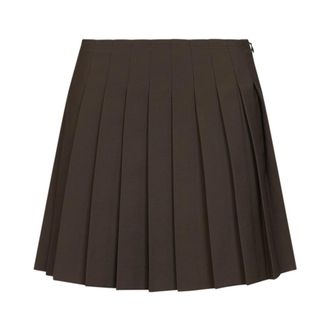 Maison Margiela Faltenrock - - Skirts - Damen - Braun - XS