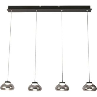 Fabas Luce Fabas Luce Lighting - Arabella - Suspension Fabas Luce 4 lumi&egrave;res - led 32W - Design moderne fum&eacute;