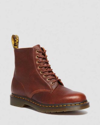 Dr. Martens 1460 Pascal Ambassador Leder Schn&uuml;rstiefel in Braun, Gr&ouml;&szlig;e: 36