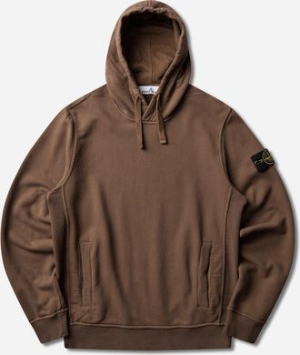 Stone Island Men s Organic Cotton Fleece Hoodie Shadow Brown