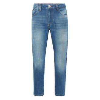 Philipp Plein Homme, Jeans, Bleu, Taille: W29 Denim Pantalons Detroit Fit