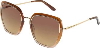 Janice Femme, Accessoires, Brun, Taille: ONE Size Memphis Lunettes de soleil