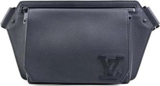 Louis Vuitton Pre-owned Cuir sacs-louis-vuitton - Homme - Pre-owned - Bleu - Taille: ONE Size