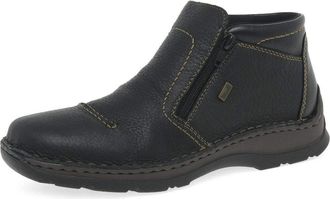 Rieker Herren 05372 Kurzschaft Stiefel, Schwarz (schwarz/schwarz / 00)