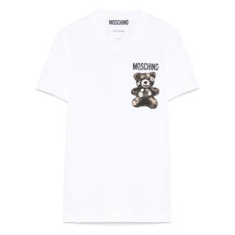 Moschino Casual Baumwoll T-Shirt f&uuml;r M&auml;nner - - Tops - Damen - Wei&szlig; - XS