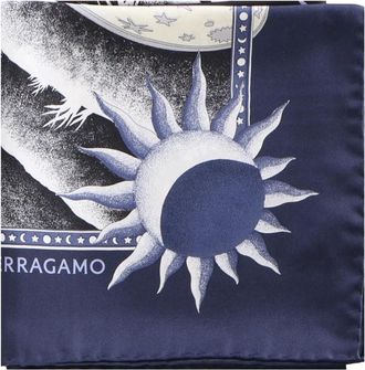 Ferragamo Femme, Accessoires, Multicolore, Taille: ONE Size Day & Night Silk Foulard