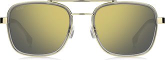 BOSS Sonnenbrillen HUGO BOSS BOSS 1486/S 2F7 GOLD GREY 54/21/145 Herren