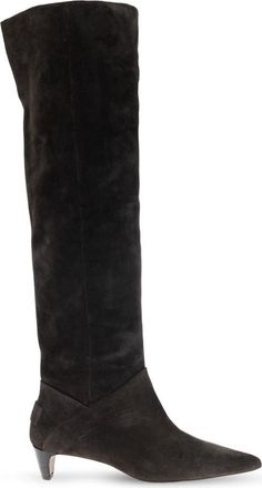 AllSaints Wildleder-Stiefel Ortega mit Absatz - - Shoes - Damen - Braun - 37 EU