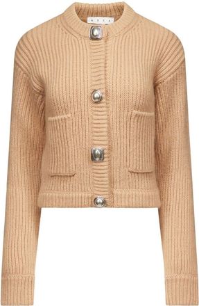 Area Cardigan mit Schmucksteinen - Nude