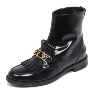 Tod's Vintage-Effekt Stiefel Schuh mit Fransen - - Shoes - Damen - Schwarzk - 36 EU