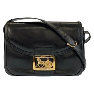 Celine Pre-owned Sac bandouli&egrave;re vintage &agrave; rabat - Femme - Pre-owned - Noir - Taille: ONE Size
