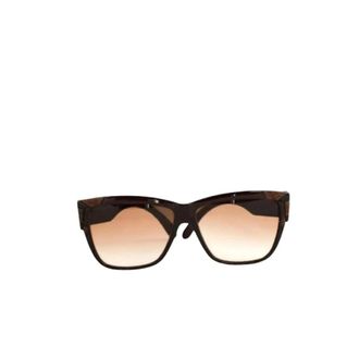 Saint Laurent Lunettes de soleil vintage en plastique Pre-owned - Femme - Pre-owned - Brun - Taille: ONE Size