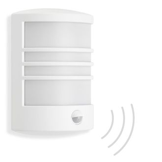 Telefunken LED Au&szlig;enwandleuchte, Au&szlig;enwandlampe inkl. Bewegungssensor, inkl. D&auml;mmerungssensor, 12 Watt, 1.200 Lumen, 4.000 Kelvin, IP44, Wei&szlig;, 245x180x95mm (LxBx