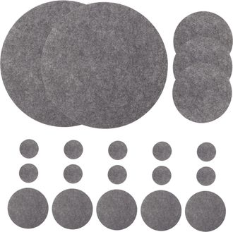 Cabilock 30 Stück Teiliges Runde Filz Topf Tellerschoner Filzplatten Trenner für Geschirr und Kochgeschirr Kratzfeste Kochgeschirr Organizer für Aufbewahrung u