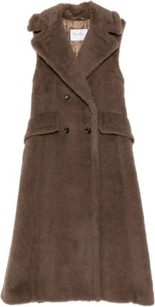Max Mara Femme, Manteaux, Brun, Taille: 34 FR Manteau long crois&eacute; classique