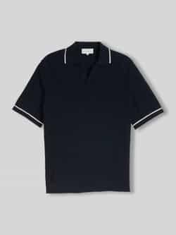 Tom Tailor Regular Fit Poloshirt aus reiner Baumwolle in Strickoptik