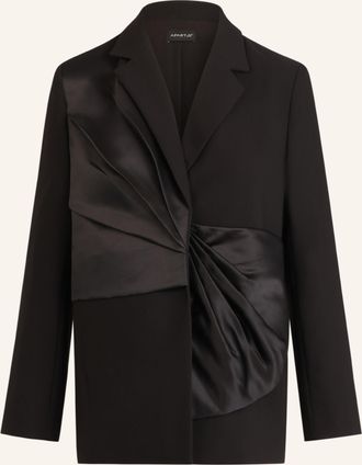 Apart Blazer Mit Drapierung schwarz
