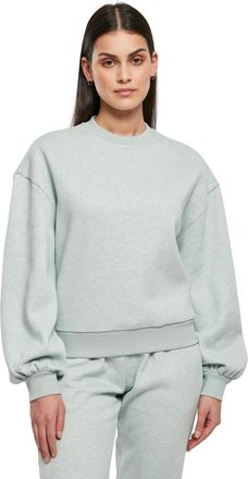 Urban Classics Damen Ladies Oversized Color Melange Crewneck salvia Melange, 4XL