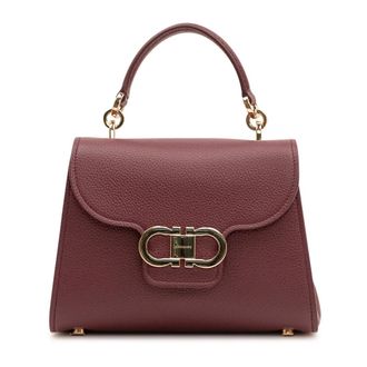 Ferragamo Femme, Sacs, Violet, Taille: ONE Size Doub G.th S Bag