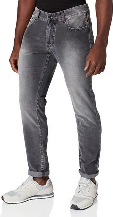 Camel Active Herren Slim Fit Madison Hose, Anthrazit, 38W / 36L