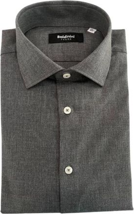 Baldinini Homme, Chemises, Gris, Taille: 2XL Trend Slim Fit Shirt