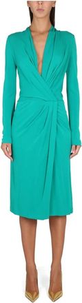 Alberta Ferretti Femme, Robes, Vert, Taille: 40 FR Wrap Midi Dress