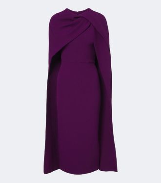 SAFiYAA Robe midi Oria &agrave; cape