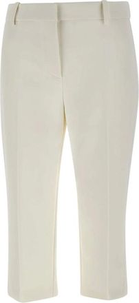Elisabetta Franchi Femme, Pantalons, Blanc, Taille: 42 FR Cropped Pantalons