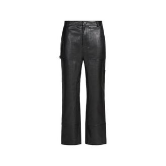 Saison 1865 Pantalon Garp droit en cuir de veau