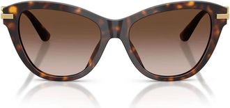 Dolce & Gabbana unisex, Accessoires, Brun, Taille: 53 MM Butterfly Lunettes de soleil