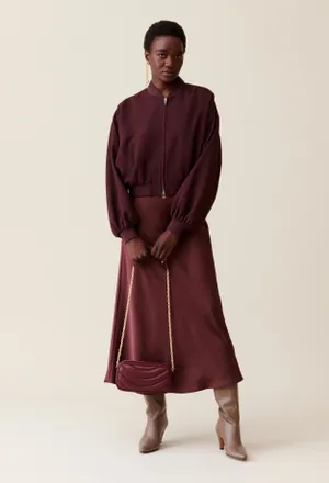 Claudie Pierlot Bomber fluide zipp&eacute;