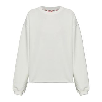 Diesel Femme, Sweatshirts et sweats &agrave; capuche, Blanc, Taille: 36 FR SweaT-shirt Patricia-D-Core