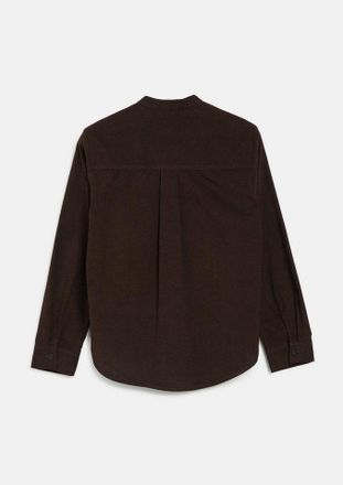 s.Oliver Langarmbluse Bluse Feincord-Bluse mit Stehkragen