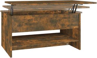 Generic Hochklappbarer Couchtisch, Hochklappbarer Cocktail-Mitteltisch aus Holz mit Verstecktem Staufach, Holzwerkstoff f&uuml;r Wohnzimmer, Wohnung, Kleine Innene