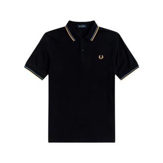Fred Perry 2-Farben Baumwoll-Polohemd - - Tops - Herren - Blau - XL